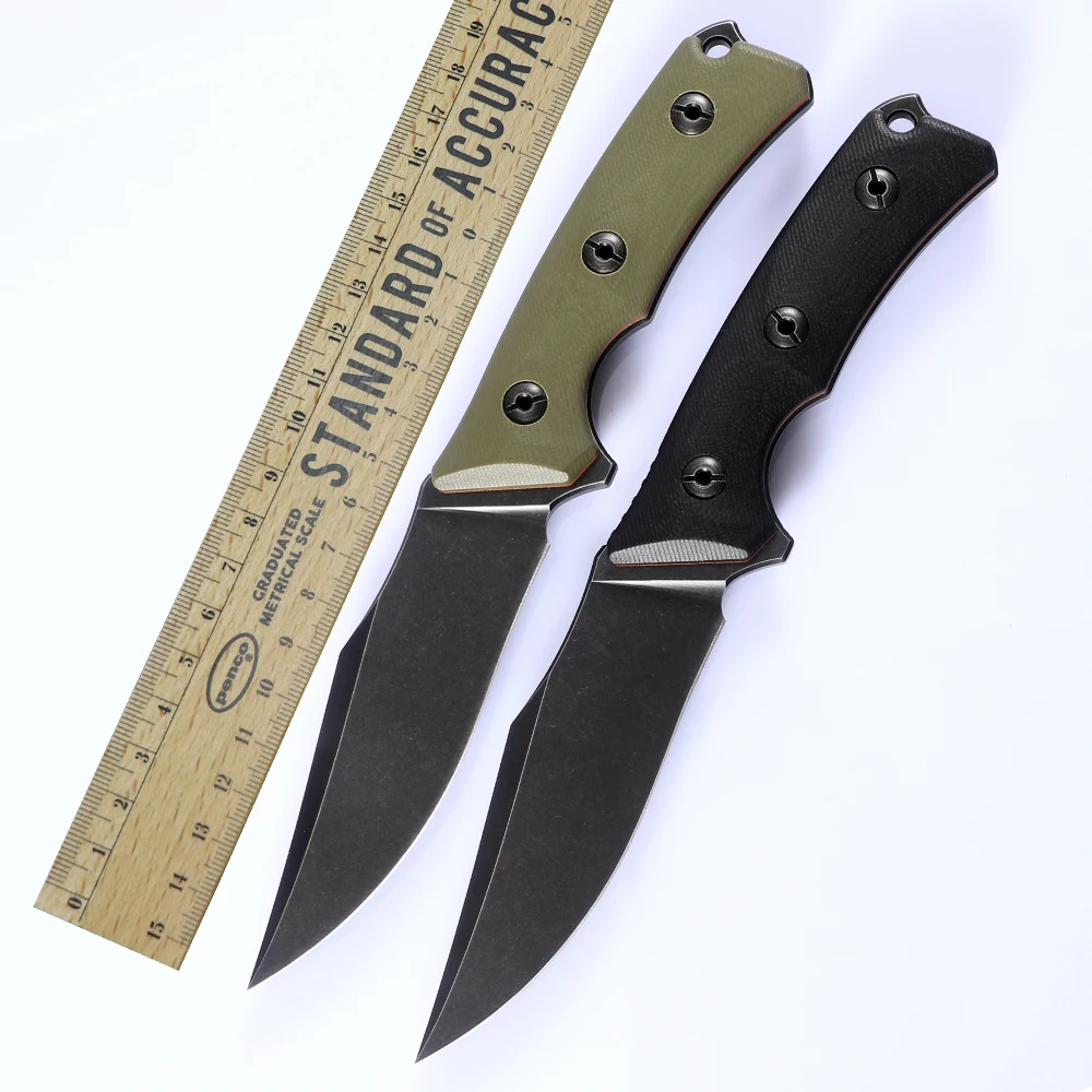 NINE-THORN-Fixed-Blade-Knife-14c28n-Steel-Blade-Dual-Tone-G10-Handle ...