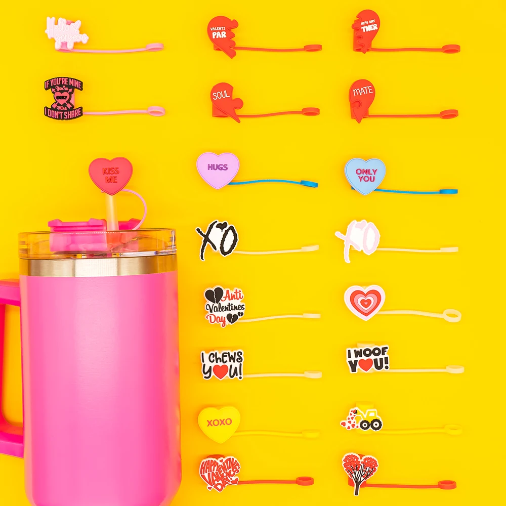 10PCS-Colorful-Heart-Silicone-Straw-Cover-for-Cup-Decoration-10mm-Hello ...