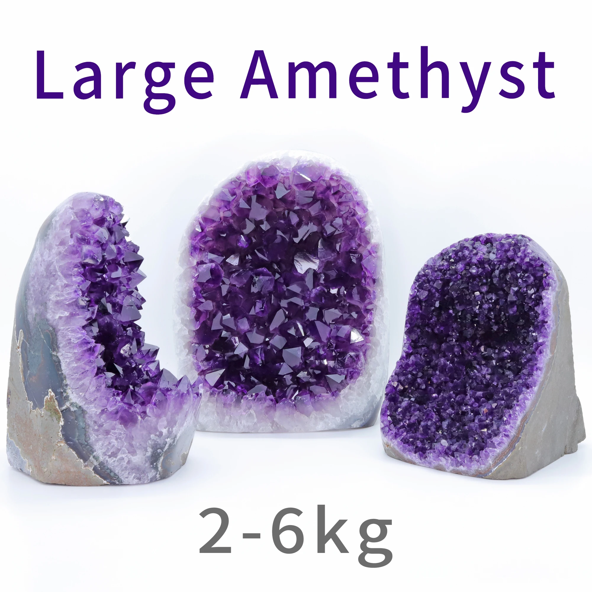 Natural Amethyst Geode Crystal Quartz | Crystal Cluster Amethyst - 2-6kg Natural - Aliexpress