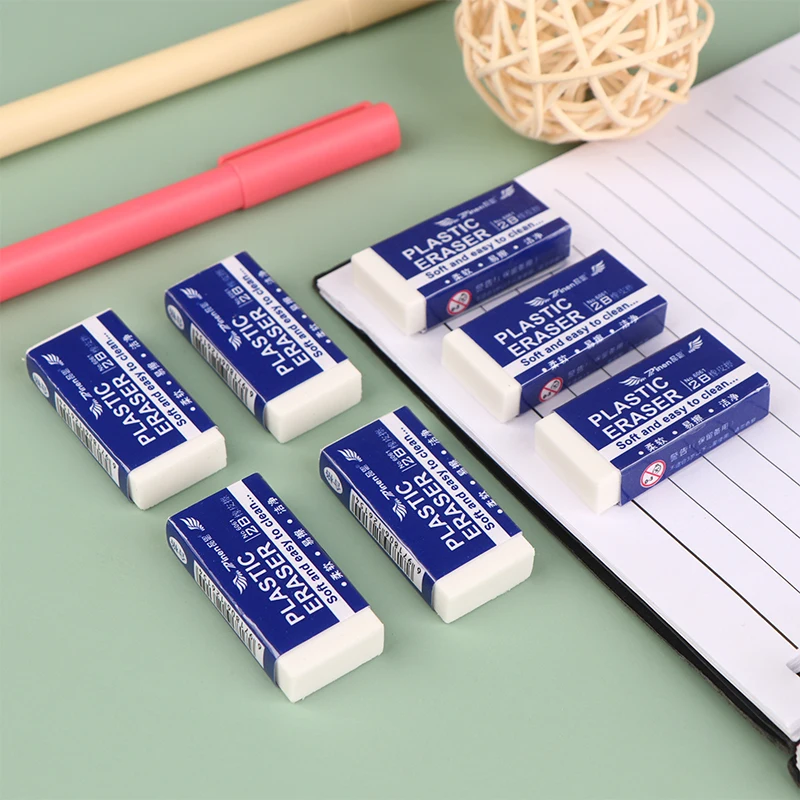5-10Pcs-2B-White-PVC-Eraser-Student-Exam-Office-Sketch-Soft-Eraser ...