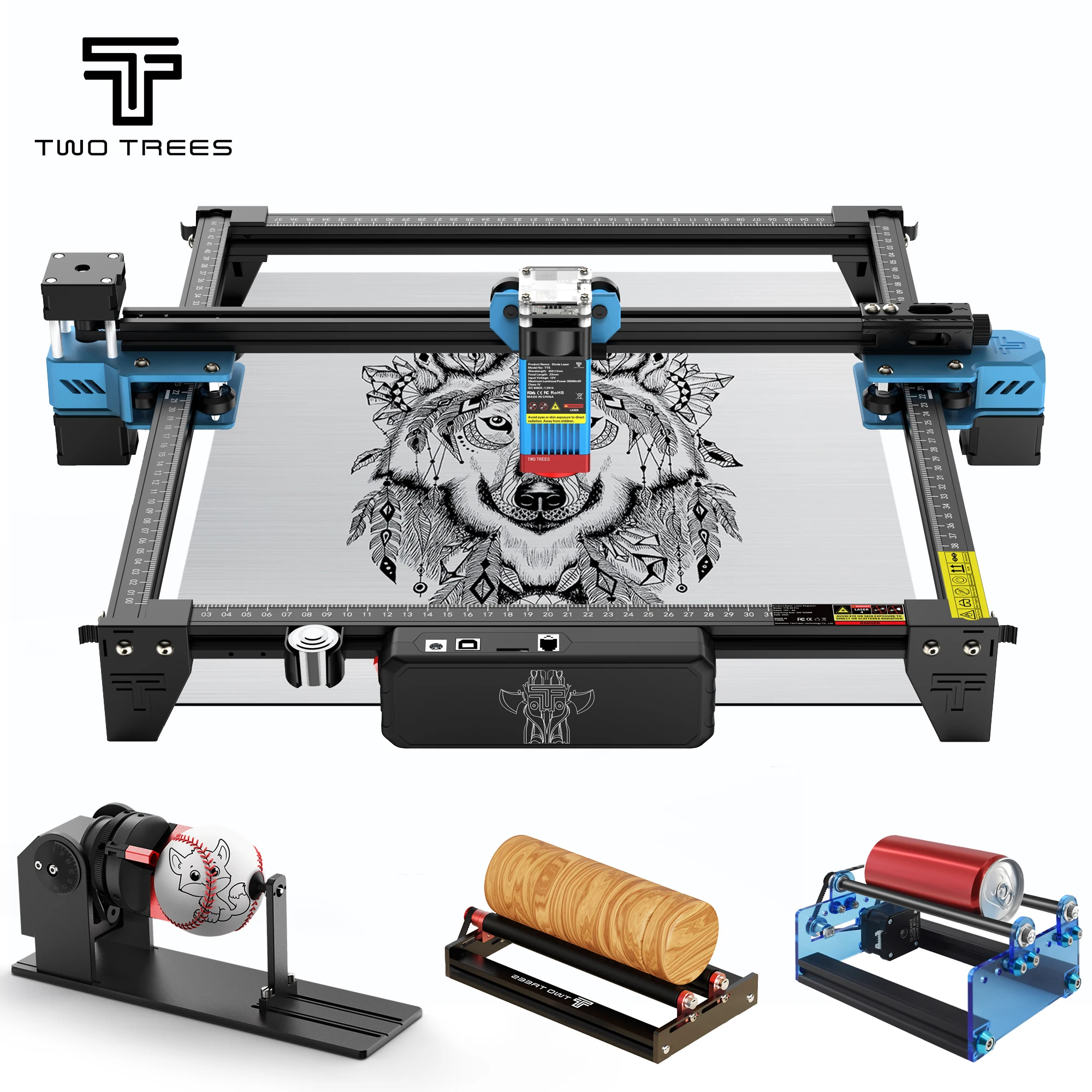 Twotrees 40W/80W Laser Engraving Machine TTS-55 PRO/TTS-10 PRO With Y ...
