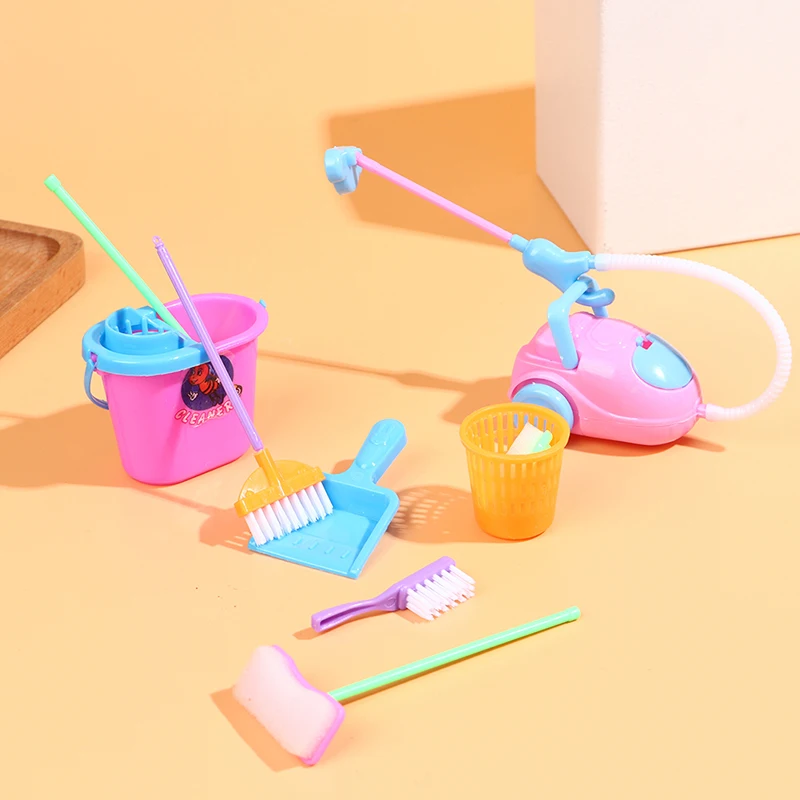 1SET-9pcs-Mini-Doll-Accessories-Household-Cleaning-Tools-for-Barbies ...