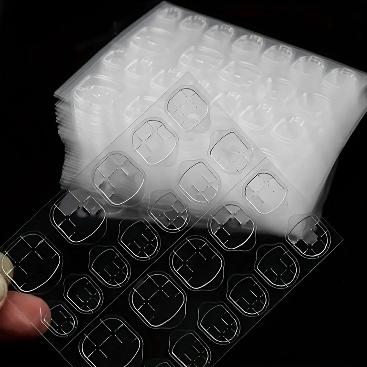 10 to 200 Sheets Nail Adhesive Tabs, Environmentally Waterproof Double ...