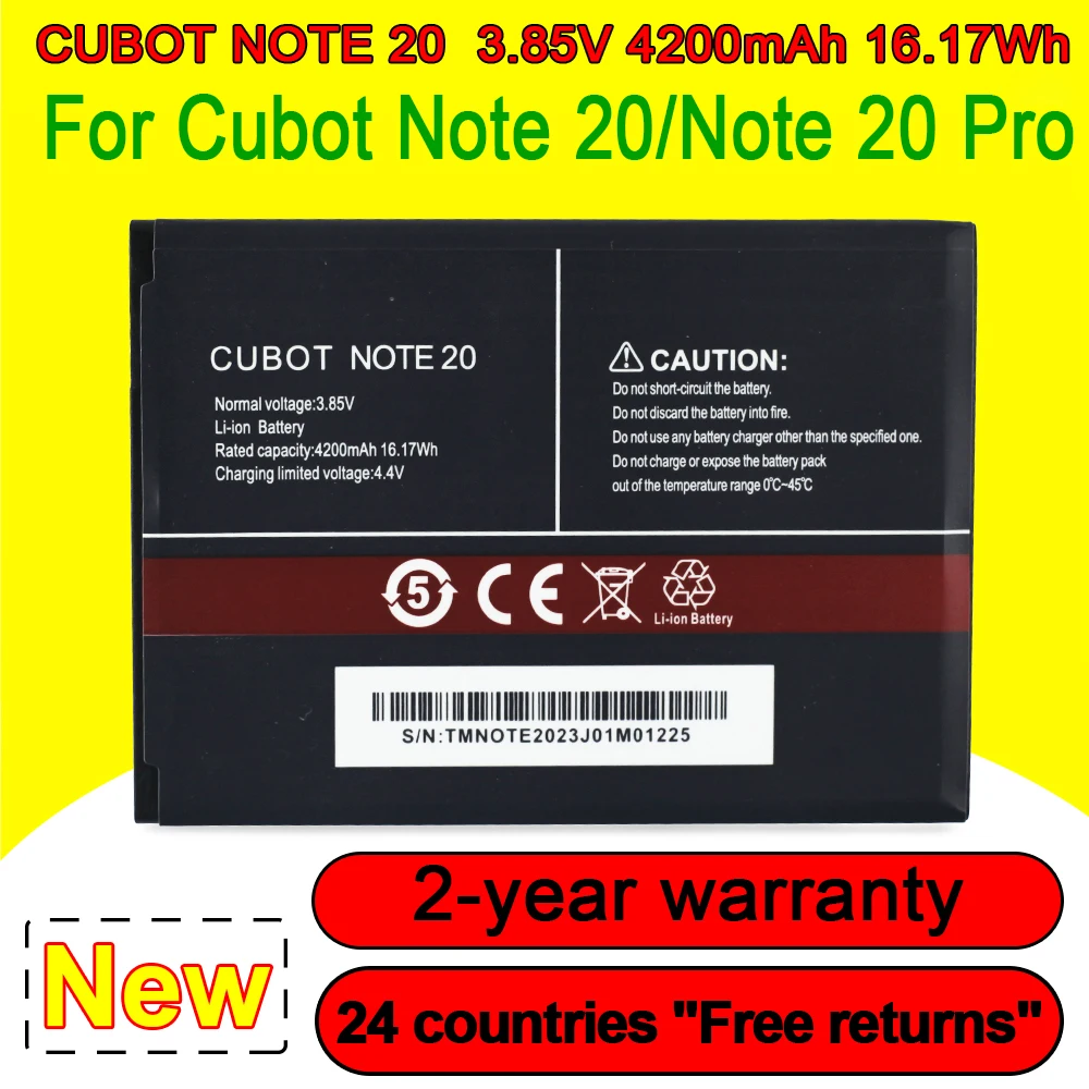 NEW 4200mAh Battery For Cubot Note 20 /Note 20 Pro Phone Replacement ...