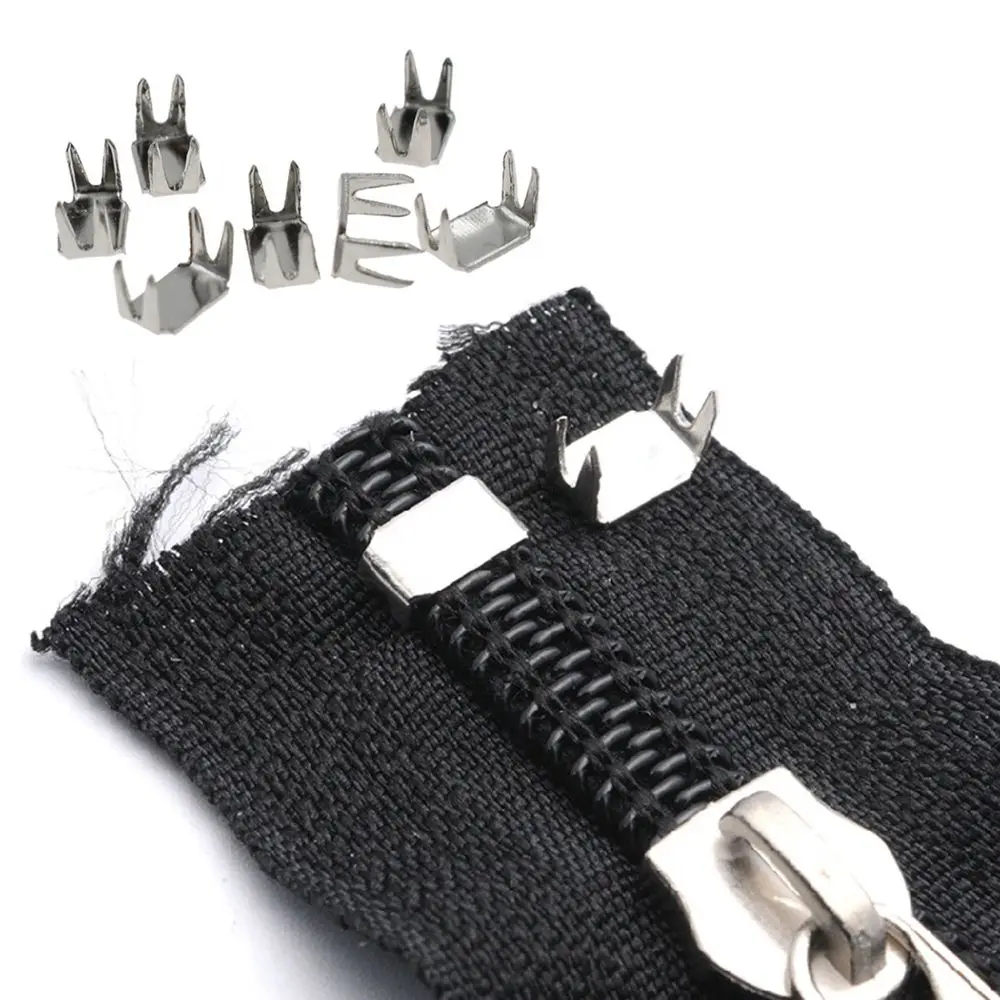 100Pcs/Lot Metal Non-slip Nylon Zipper Stopper High Quality Zipper ...