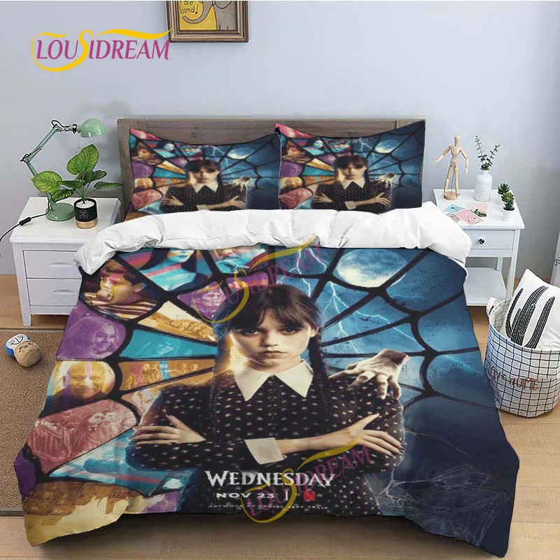 American-TV-series-Wednesday-Addams-actress-Jenna-Ortega-bedding-set ...