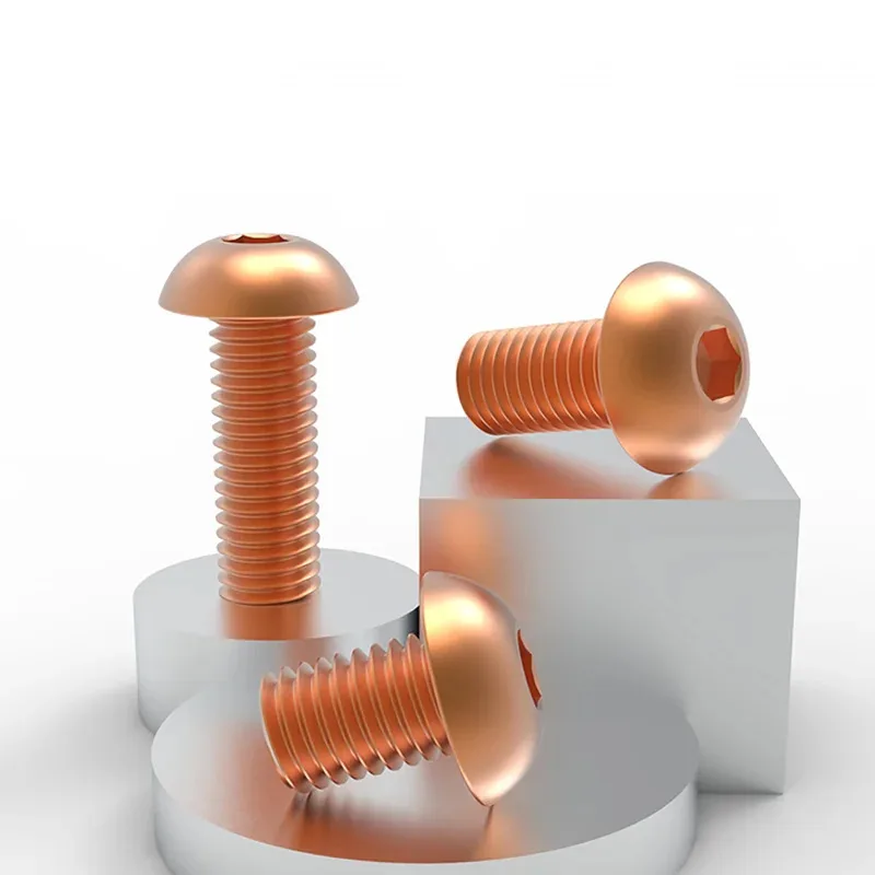 Red Copper Socket Head Screw for EMI Shielding Connections and Heat ...