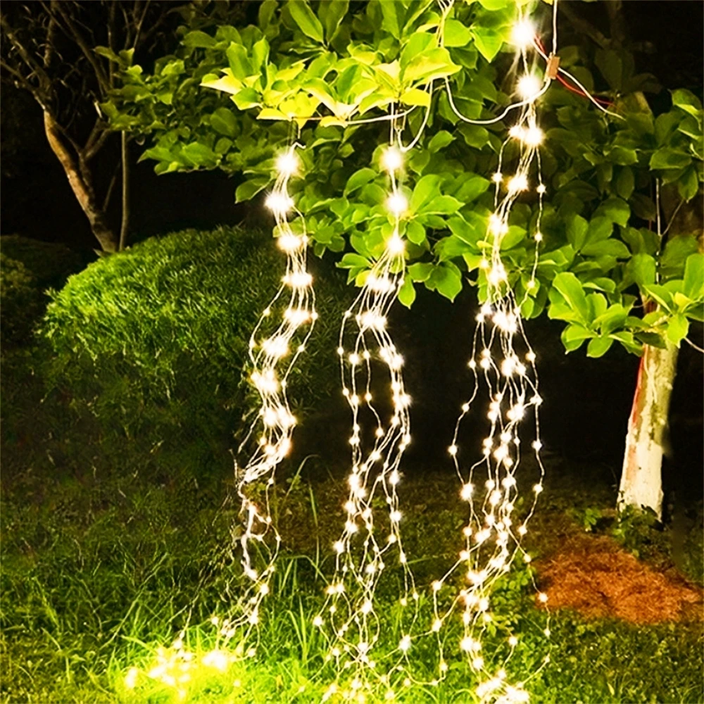 Solar Fairy Lights Outdoor LED Watering Can String Light Solar Powered ...