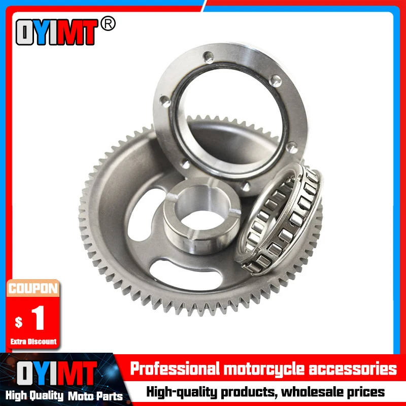 Motorcycle-One-Way-Starter-Clutch-Gear-Assy-For-Yamaha-TTR250-TT-R250 ...