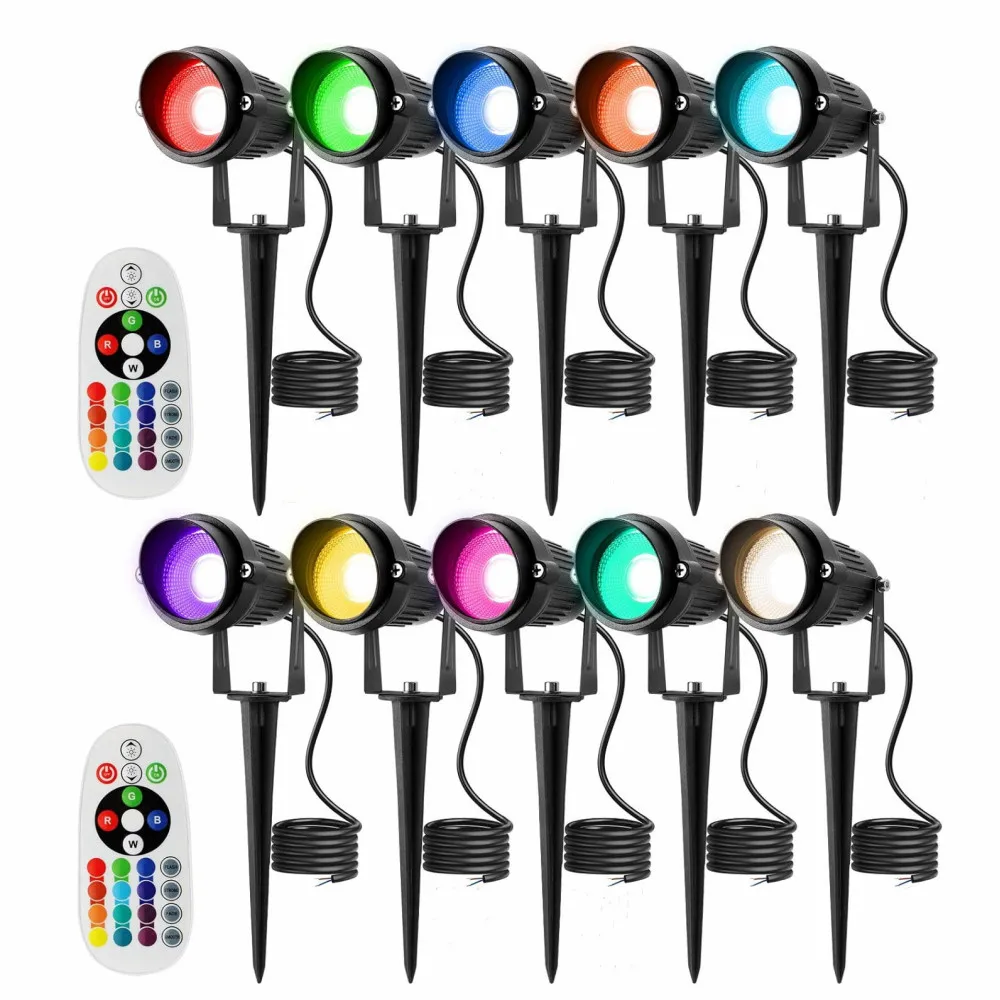 Luz-LED-blanca-c-lida-RGB-para-paisaje-focos-impermeables-IP65-para ...