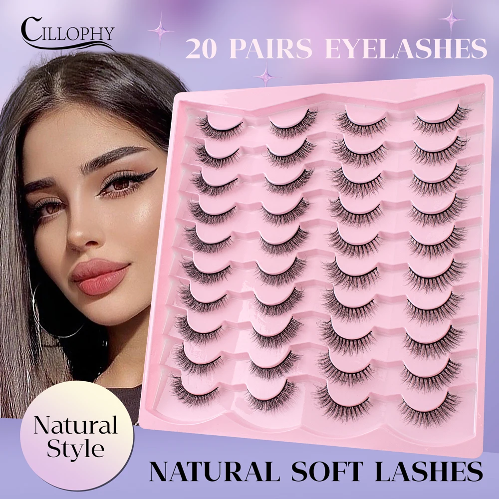 20-Pairs-Eyelashes-Long-And-Full-Eye-Lashes-Natural-Look-Thick-False ...