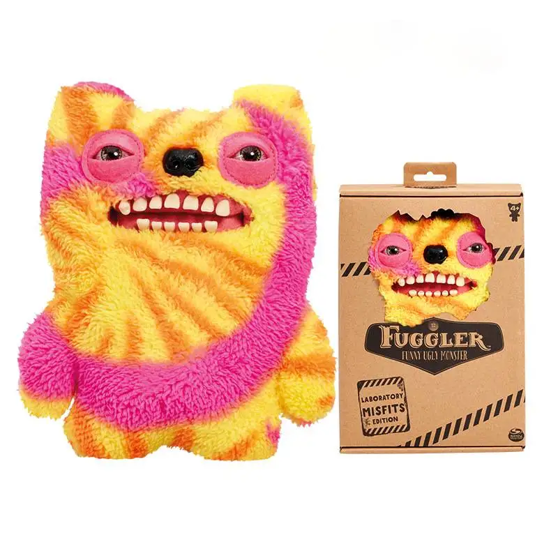 Original Fuggler Teeth Monster Plush Doll Funk Teeth Treasure Ugly Monster Funny Toy Shorts Plushie Doll For Kids Christmas Gift