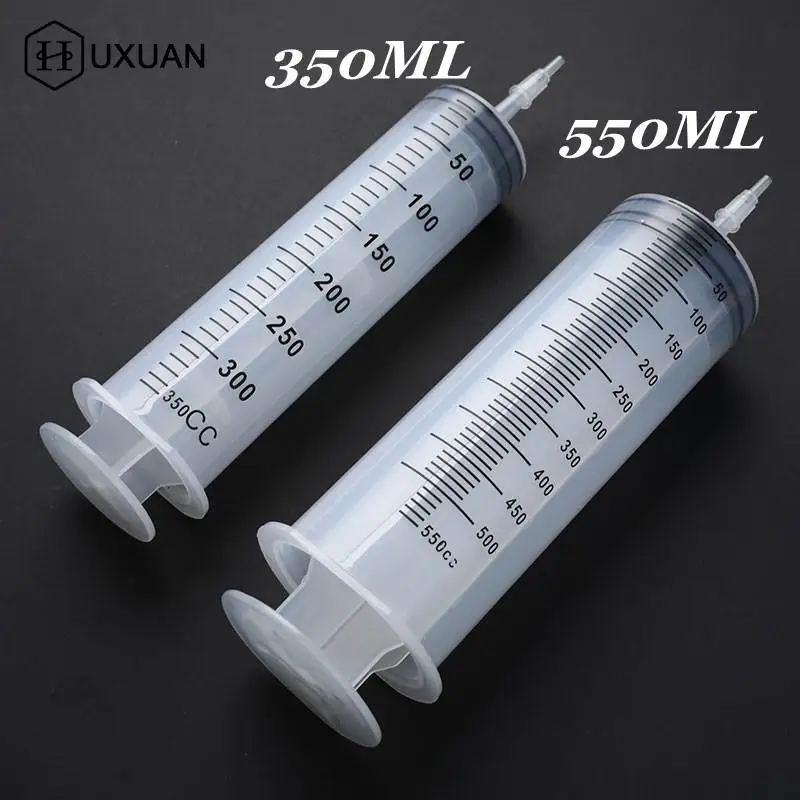 350-550ml-Plastic-Syringe-Large-Capacity-Syringe-Transparent-Reusable ...