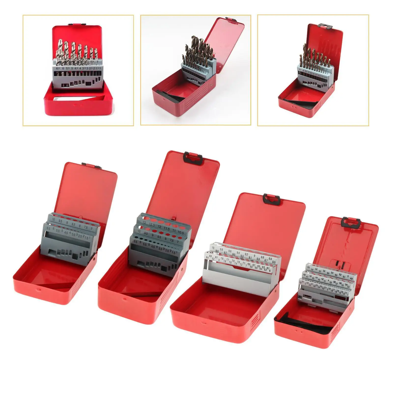 Twist-Drill-Bit-Case-Drill-Bit-Dispenser-Organizer-Metal-Accessory-Professional-Empty-Drill-Bit ...