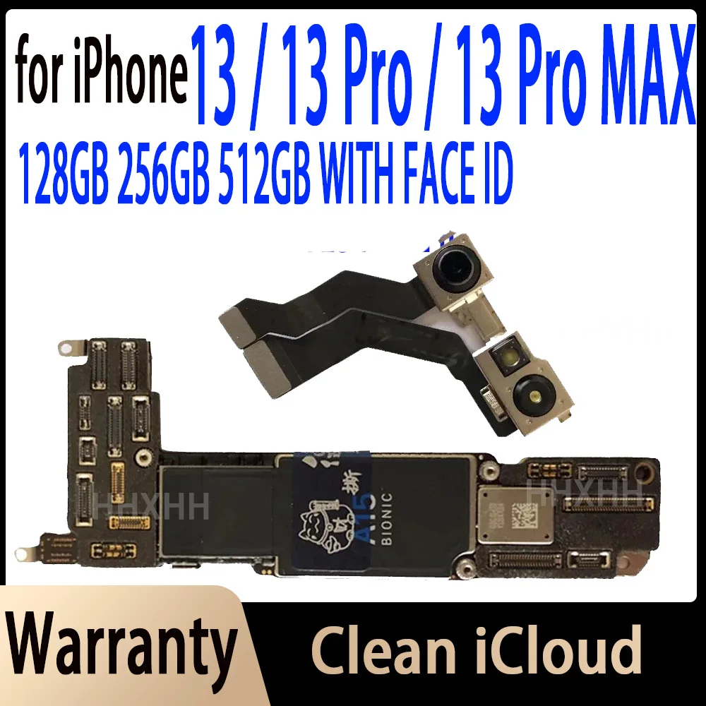 For-iPhone-13-Motherboard-Motherboard-With-Face-ID-iCloud-Unlocked ...