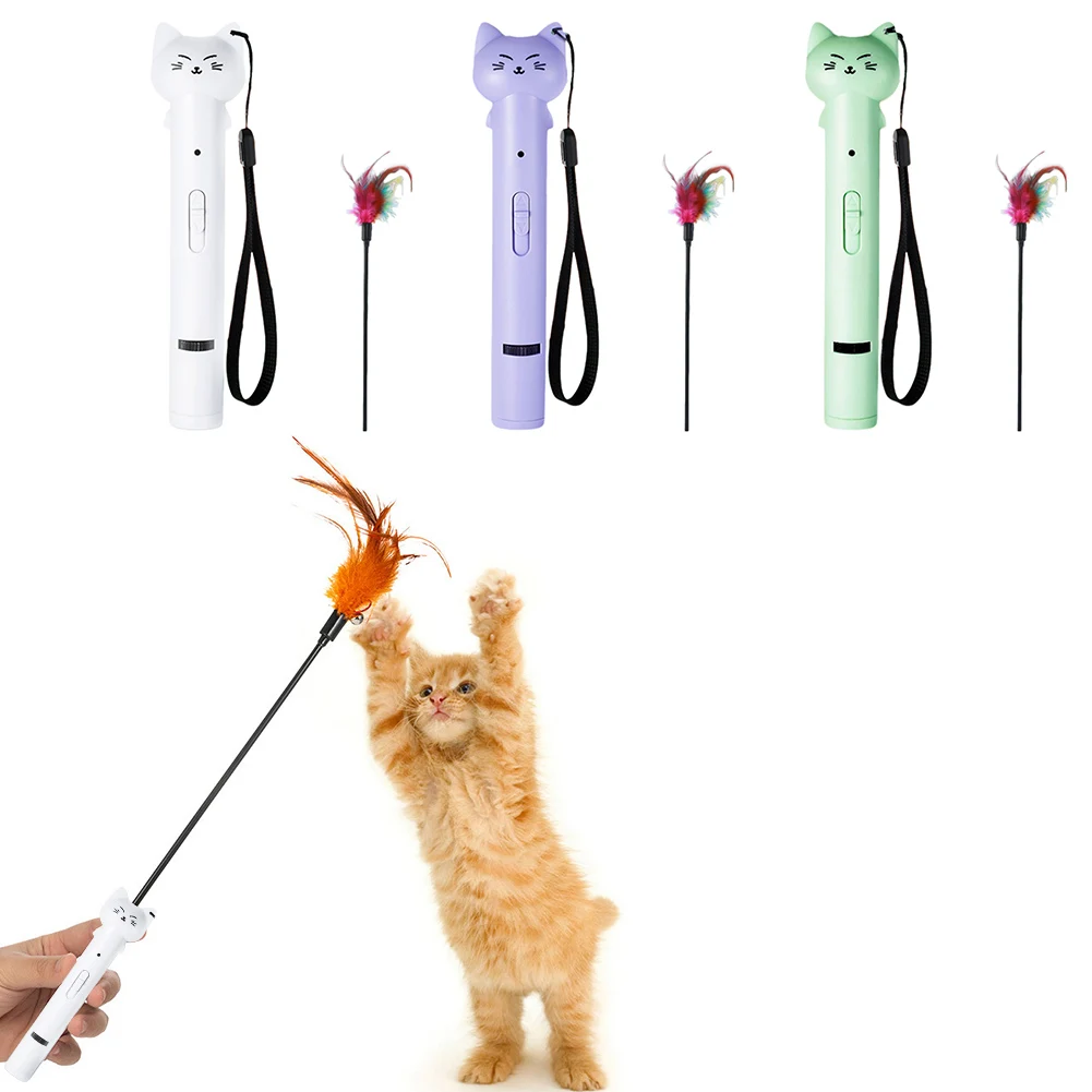 Cat-Funny-Stick-with-Infrared-Laser-Light-Cat-Interactive-Toys-USB ...
