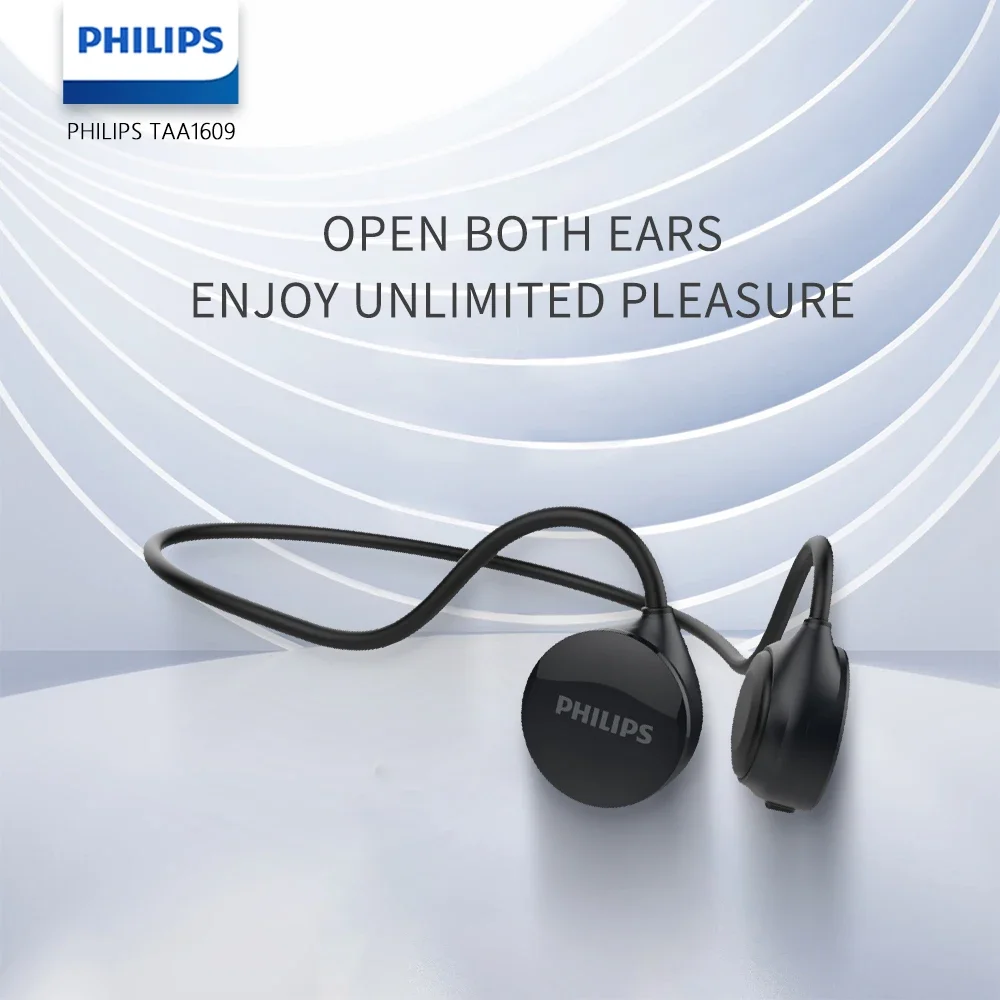 Philips TAA1609 Bone Conduction Bluetooth Headphones Waterproof IP66 ...