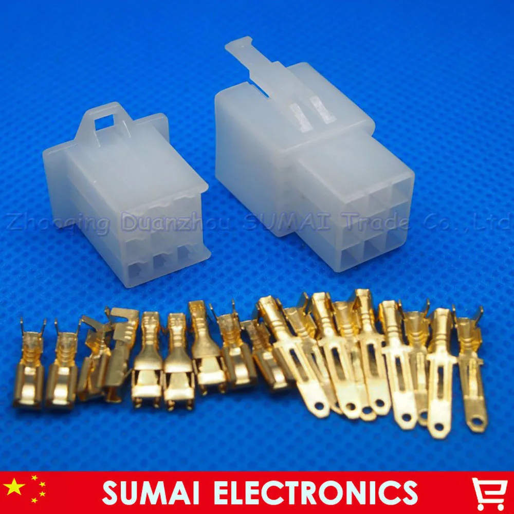 2.8mm 9 Way/pin Electrical Connector Kits Male&female Socket Plug With ...