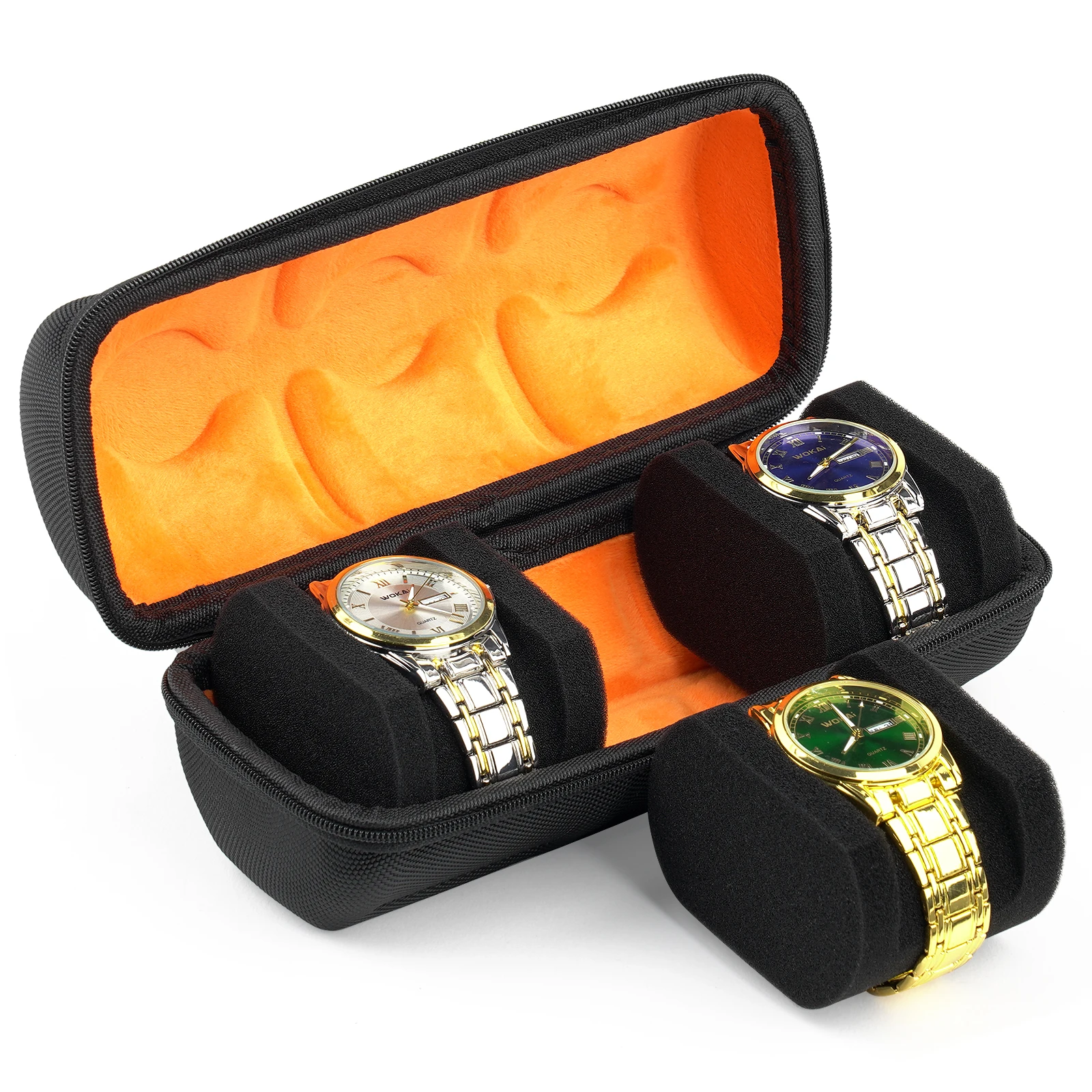 Deluxe Shock-Resistant Watch Travel Case - Protective Hard-Shell ...