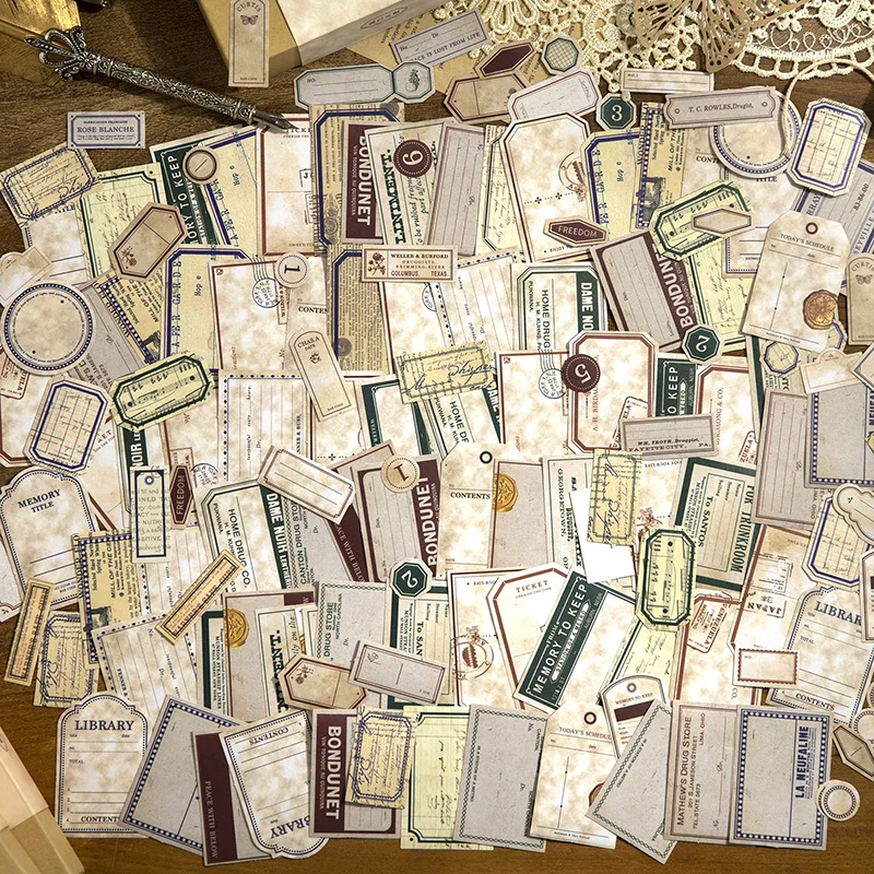 Scrapbook Ticket Stickers | Vintage Tickets Stickers | Retro Tickets ...