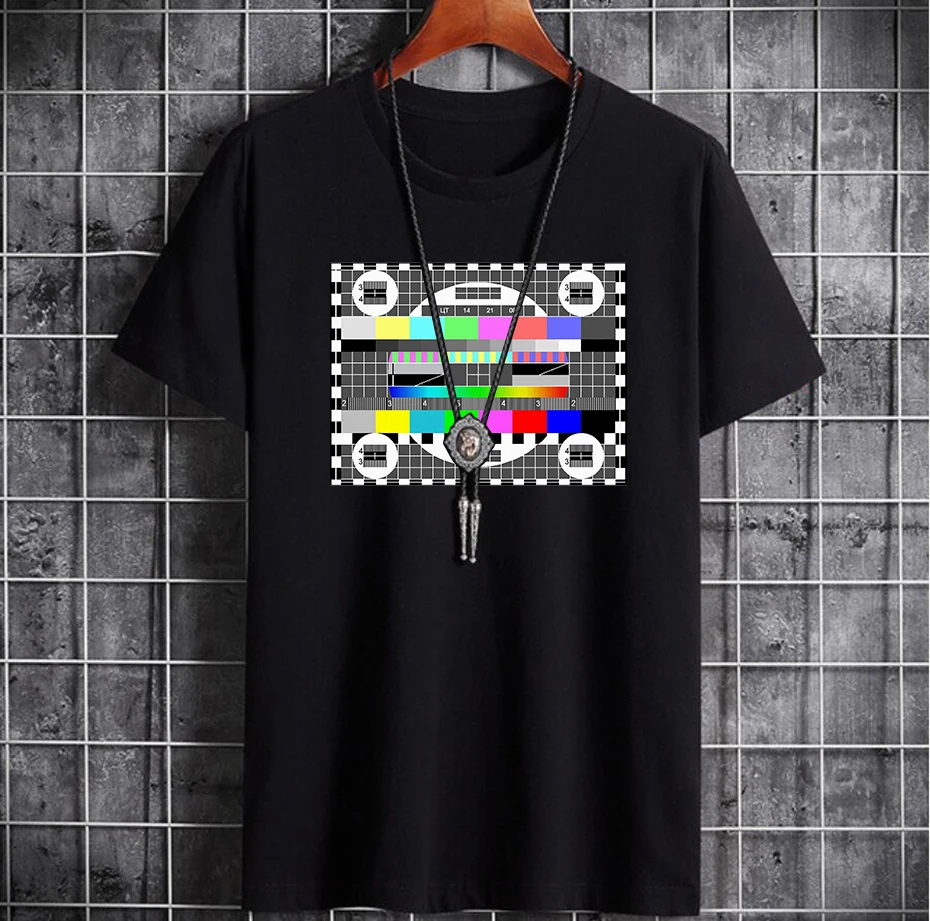 The Big Bang Theory T Shirt Retro TV Test Screen With No Signal T-Shirt ...