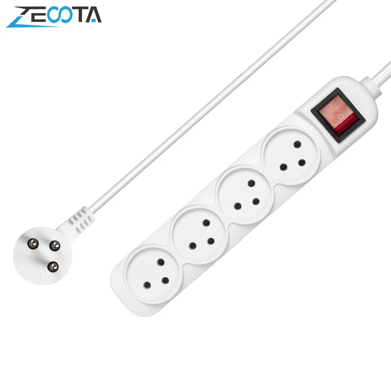 Power-Strip-Israel-Plug-Outlets-3-4-5-Way-AC-Electric-Switched-Sockets ...