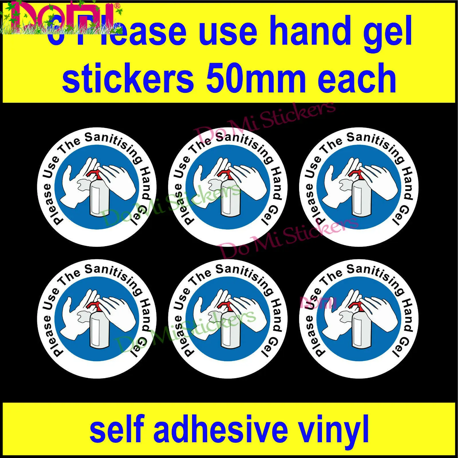 6-Wash-Hands-Signs-Use-Hand-Safety-Sign-Food-Hygiene-Sticker-Viny ...