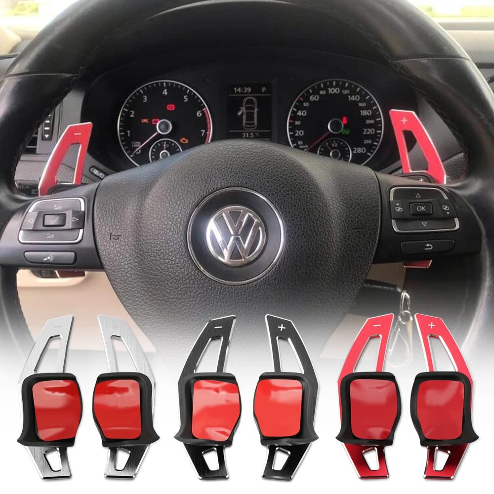 Dsg Steering Wheel Paddle Extension Shift Cover For Vw Golf 5 6 Mk6 Gti ...