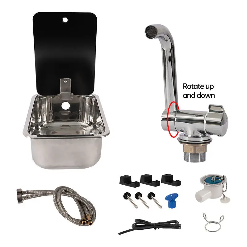 RV-Sink-Small-Narrow-Stainless-Steel-With-Glass-Cover-Deep-Stainless ...