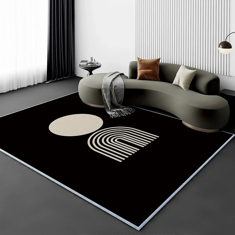 Nordic-High-end-Carpets-for-Living-Room-Luxury-Black-and-White-Rugs-for ...