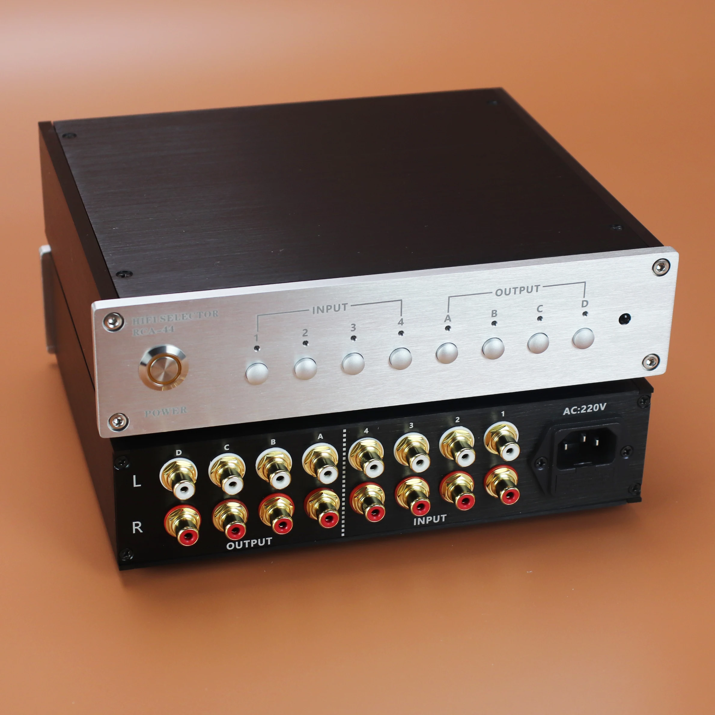 HIFI-audio-signal-switch-RCA-high-end-power-amplifier-switch-4-in-and-4 ...