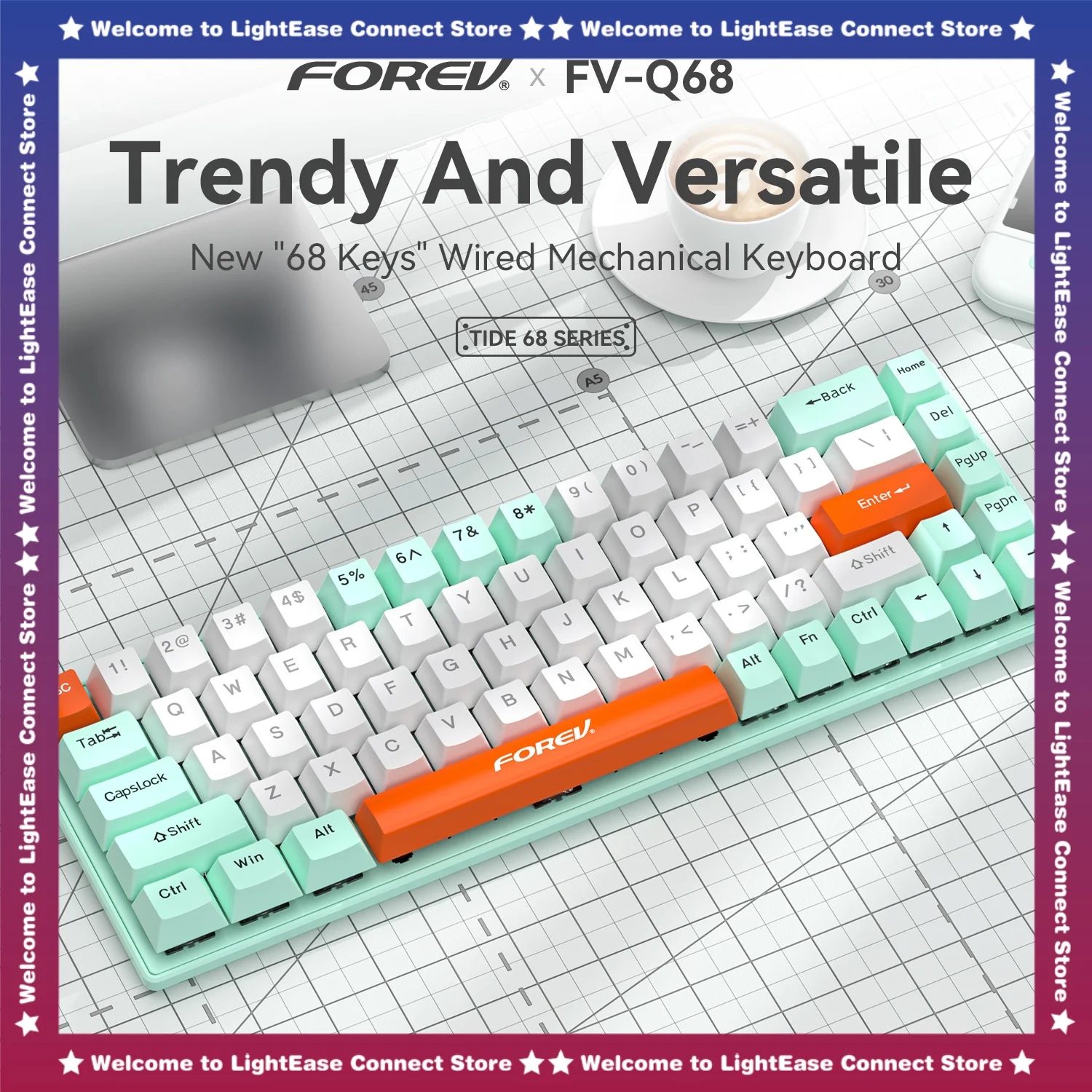 New-Mechanical-Keyboard-Q68-Rgb-Light-Abs-Material-68-Keys-Tri-Mode ...