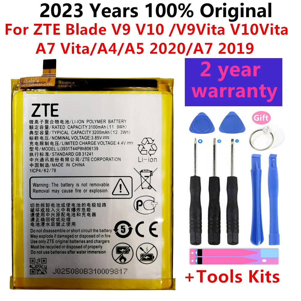 New Original 3200mAh Li3931T44P8h806139 Battery For ZTE Blade V9 V10 ...