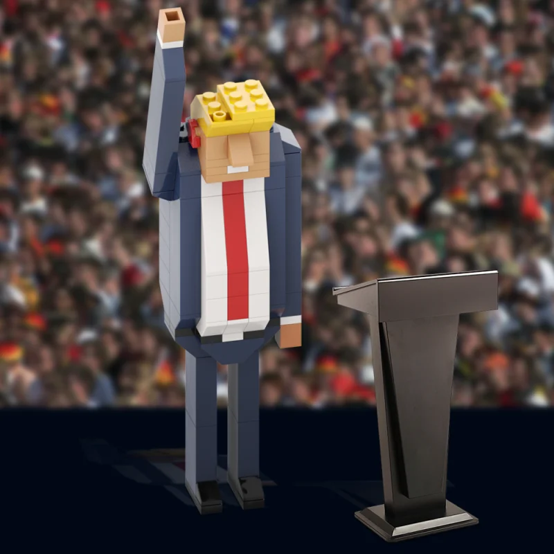 MOC-Trump-Cartoon-Model-Building-Blocks-US-Presidential-Candidate-DIY ...