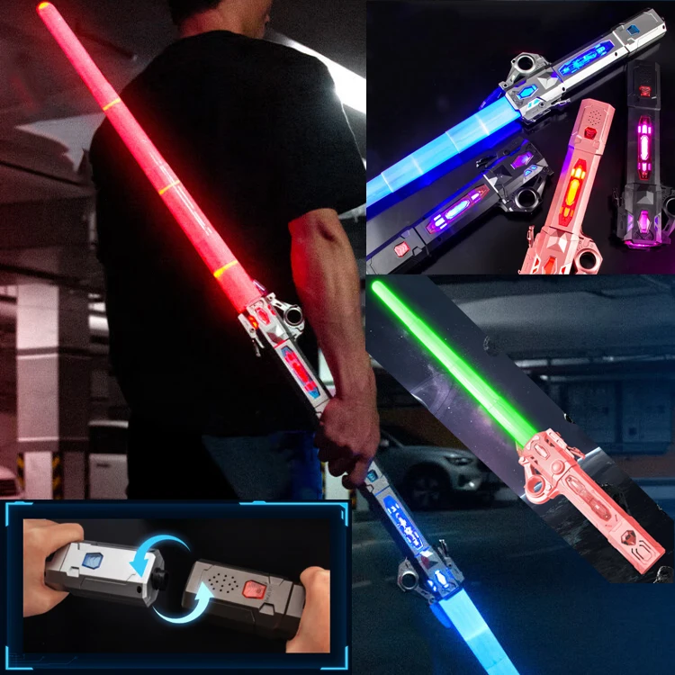 Laser-Swords-Light-Saber-Luminous-Boy-Toy-Kids-Telescopic-Knife-Glow-Stick-Star-Children-Wars ...