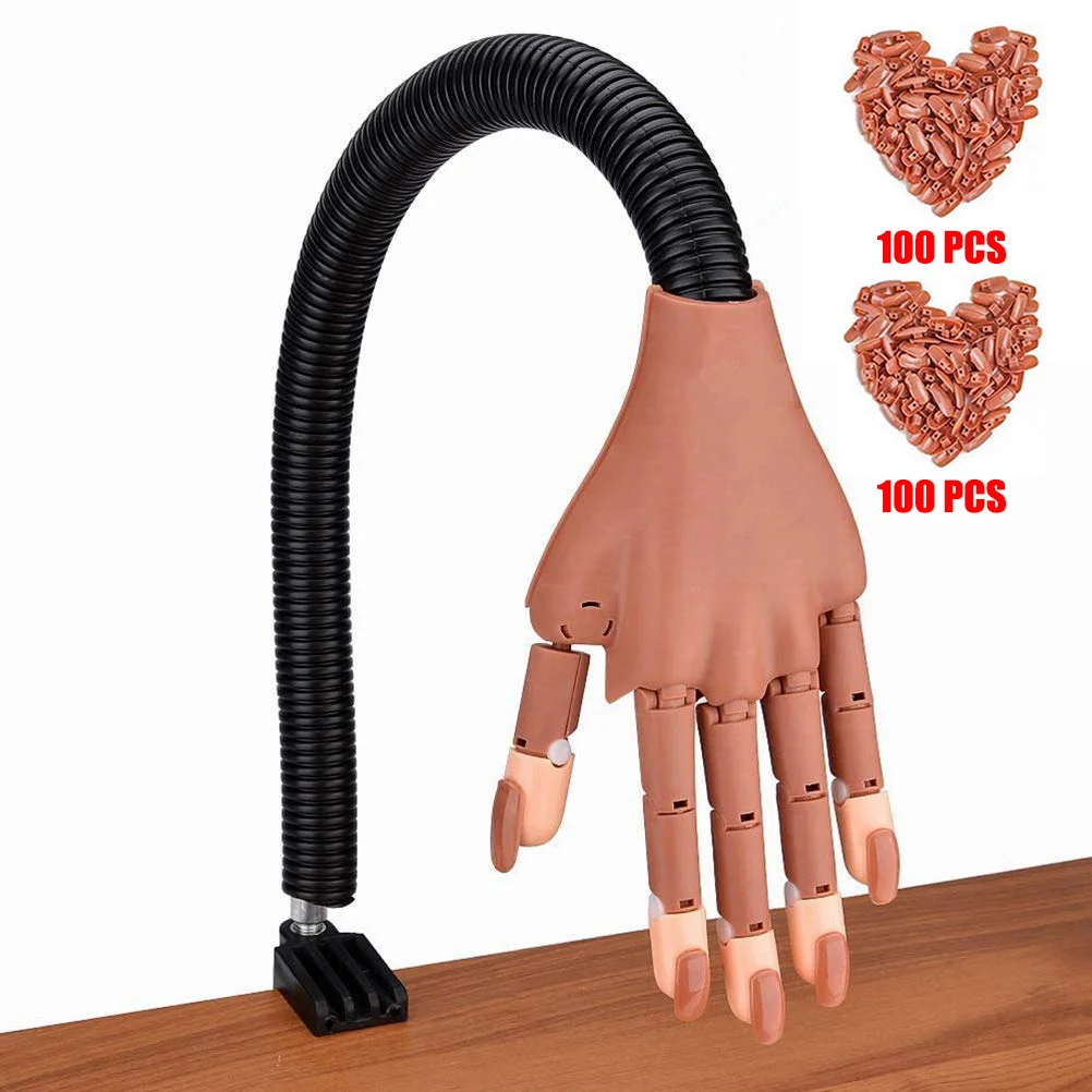Practice-Hand-For-Acrylic-Nails-Adjustable-Flexible-Nail-Practice-Hands ...