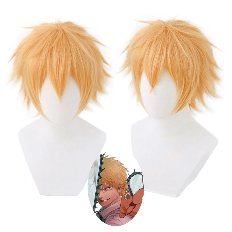 Chainsaw-Man-Denji-Cosplay-Wig-Golden-Heat-Resistant-Synthetic-Layered ...