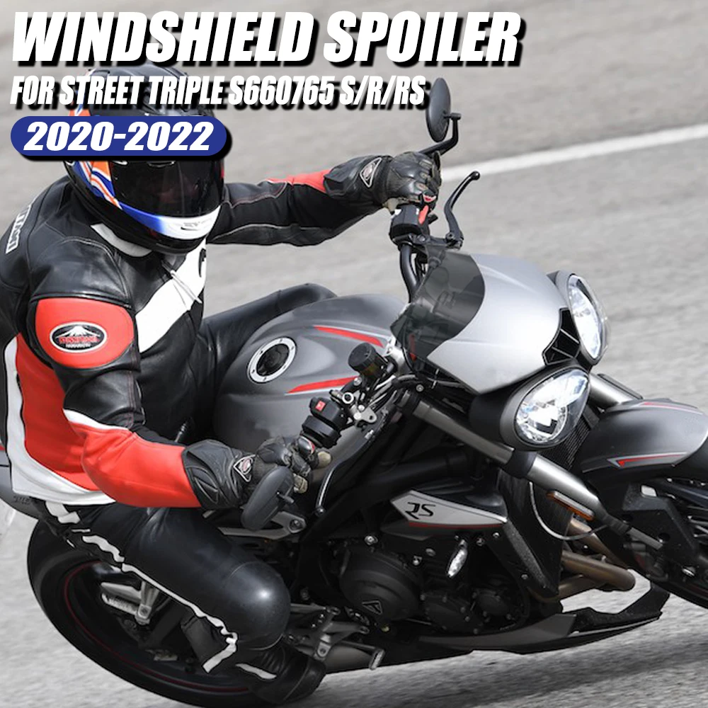 New 2022 2021 2020 Motorcycle Windshield Spoiler Windscreen Deflector ...