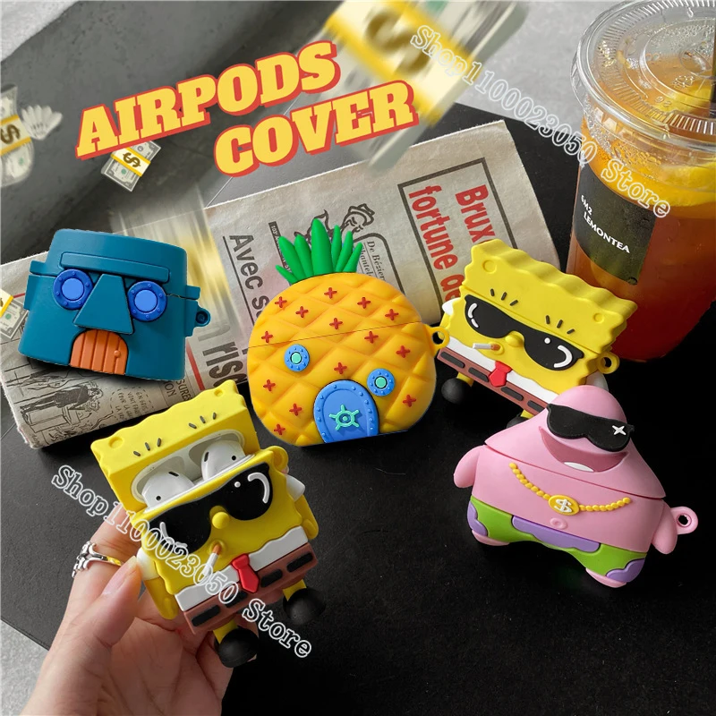 SpongeBob-SquarePants-Cartoon-for-Airpods-Pro-1-2-3-Cartoon-Anime ...