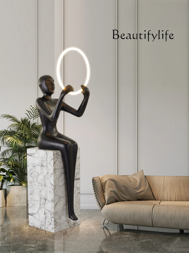 Welcome-Figure-Sculpture-Floor-Hotel-Soft-Decoration-Large-Ornaments ...