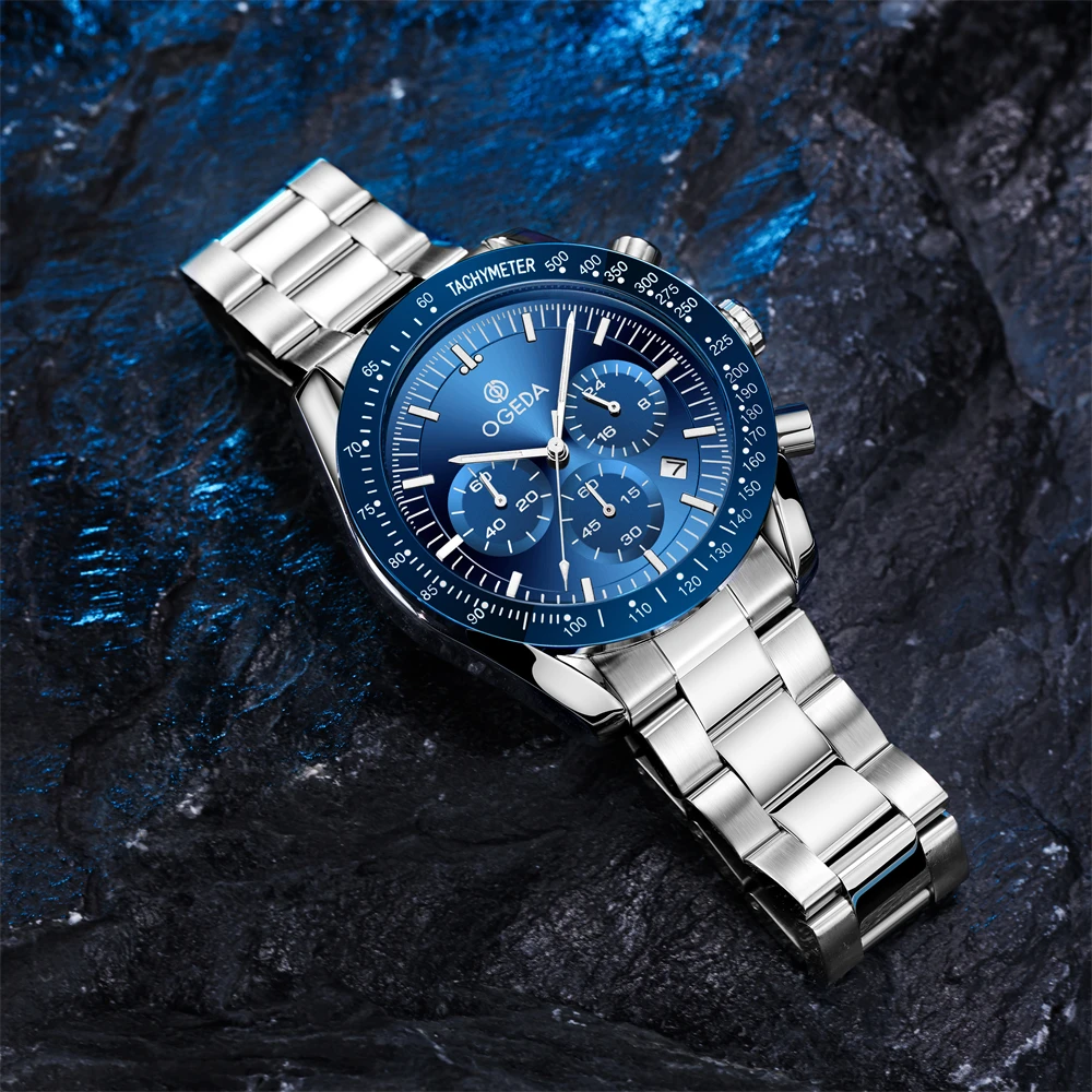 Odeda Design 2025 New 45mm Classic Retro 30m Waterproof Men's Quartz ...