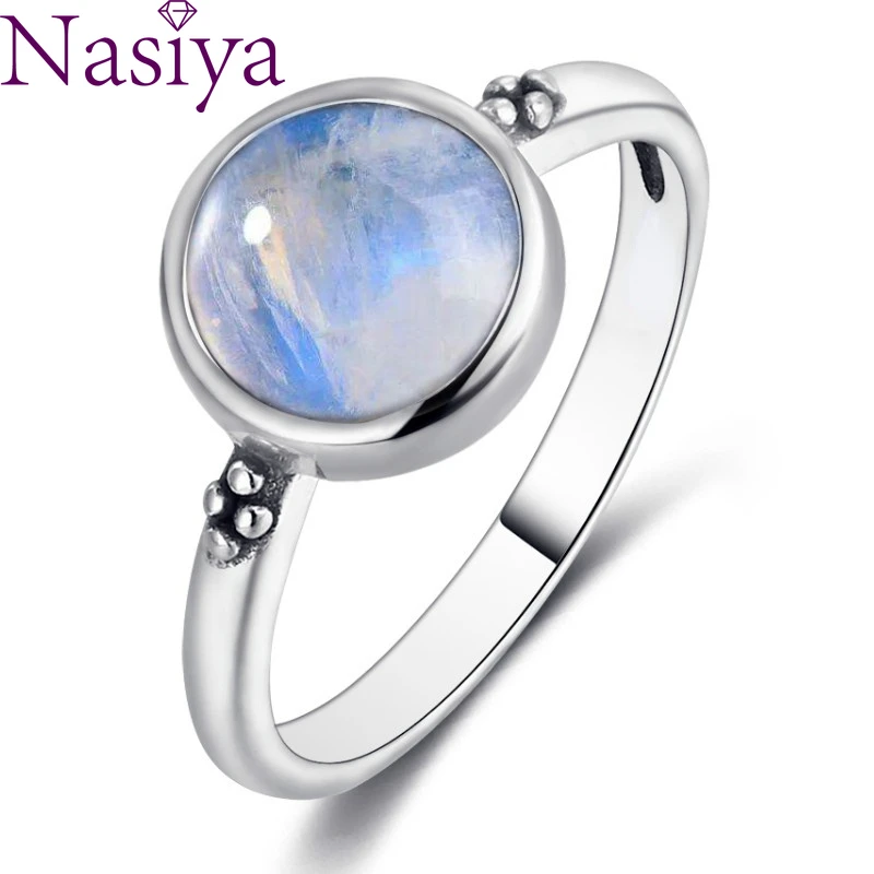 Nasiya-Elegant-Simple-Moonstone-Rings-For-Women-Silver-Moonstone ...