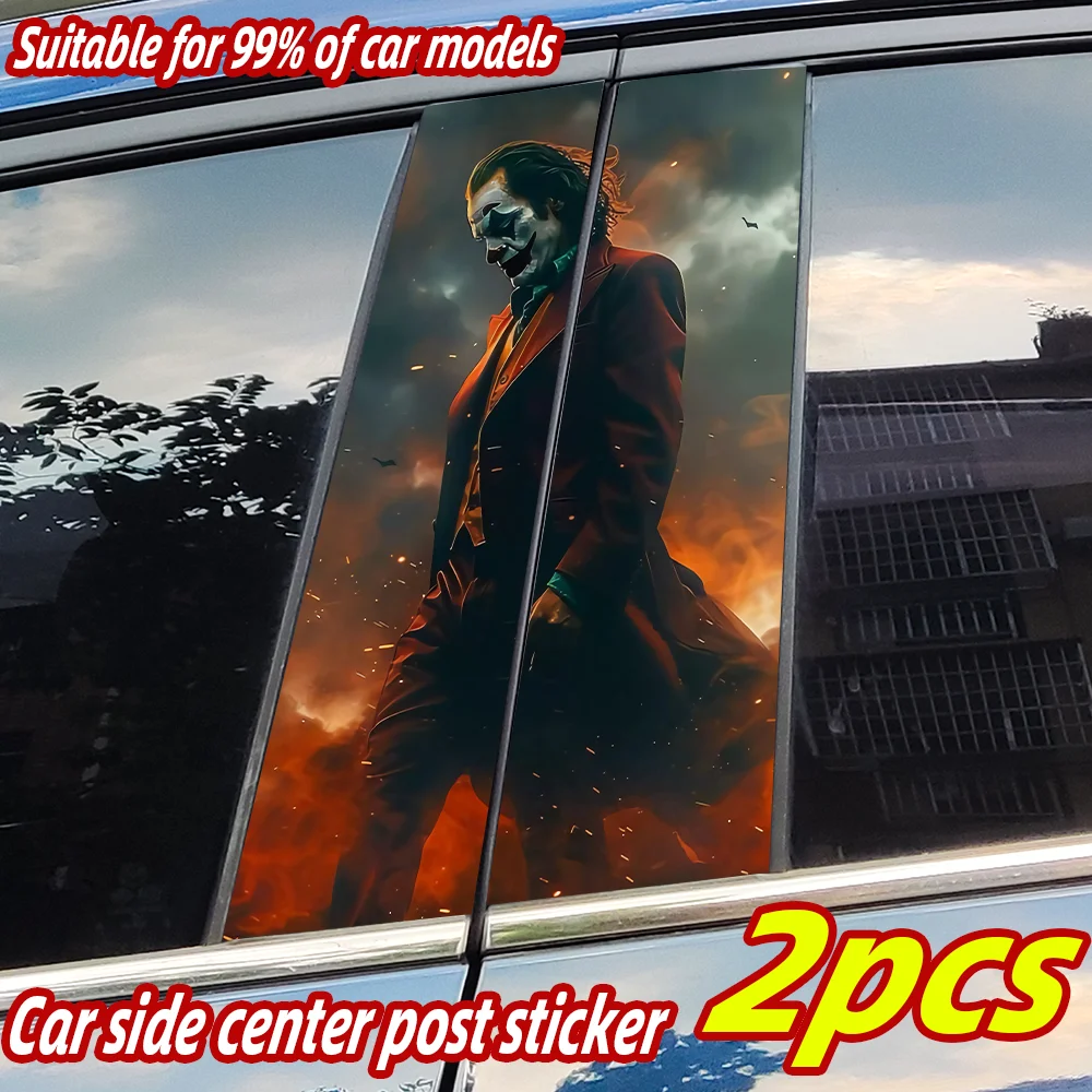 Funny-Joker-Car-Stickers-Waterproof-Auto-B-Pillar-Decor-Cover-Scratches ...