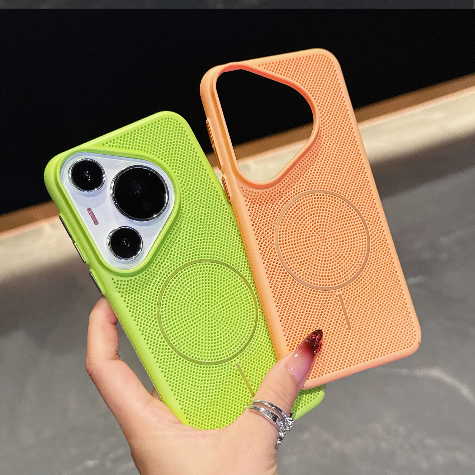 Magnetic Wireless Charging Heat Dissipation Slim Cooling Matte Phone ...