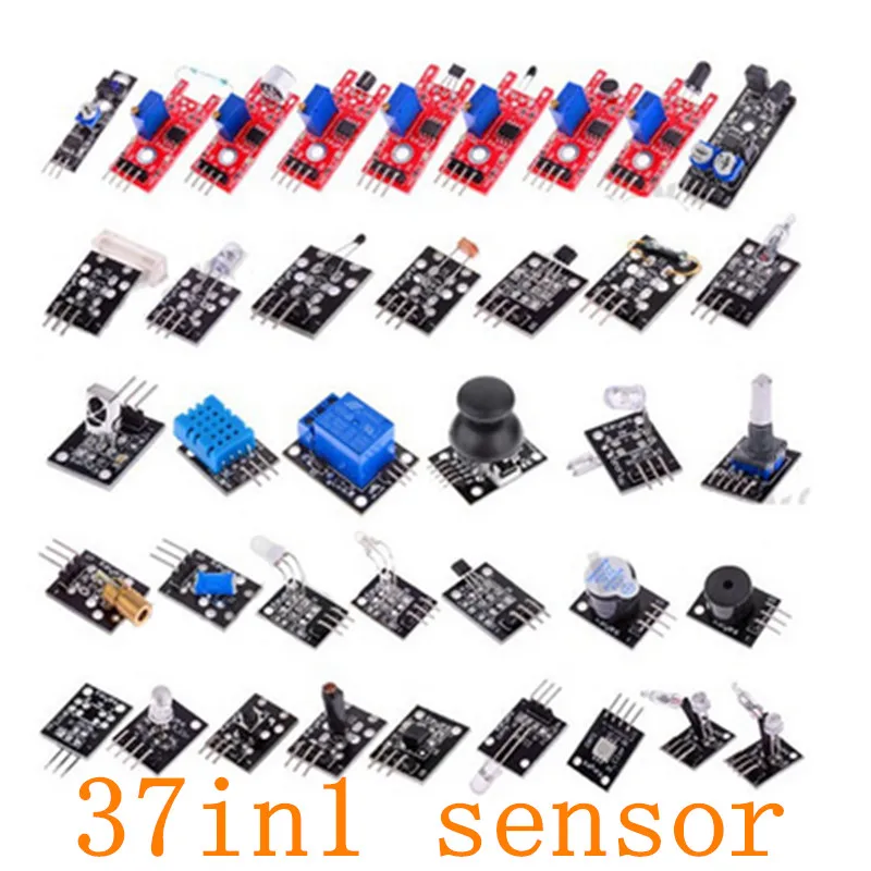 For arduino 45 in 1 Sensors Modules Starter Kit better than 37in1 sensor kit 37 in 1 Sensor Kit ...