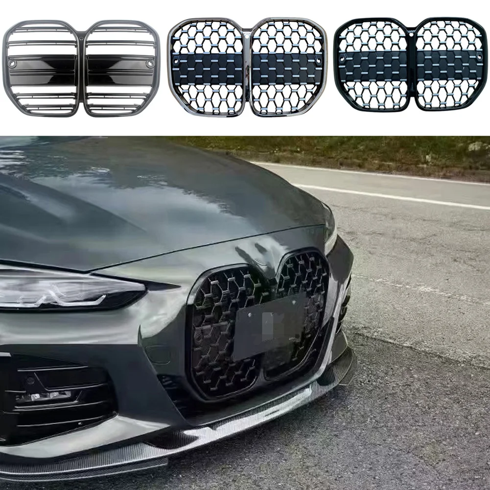 Front Center Grille Grills Meteor Grille Fit For Bmw G22 4-series Coupe ...