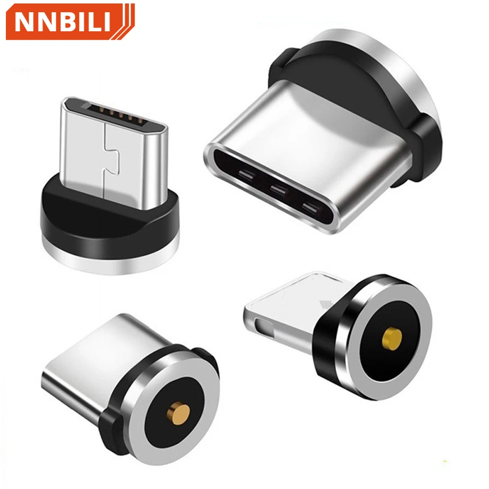 Magnetic-Cable-Adapter-Mobile-Phone-Cable-Micro-USB-Type-C-Dust-Plugs ...