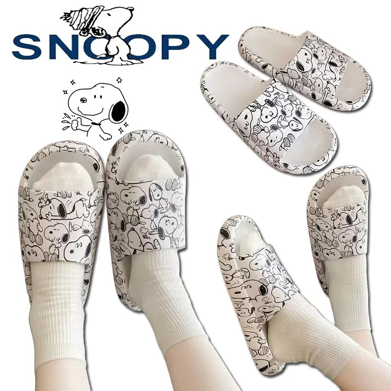 Snoopy-Cartoon-Slippers-Animation-Around-Men-and-Women-EVA-Soft-Bottom ...