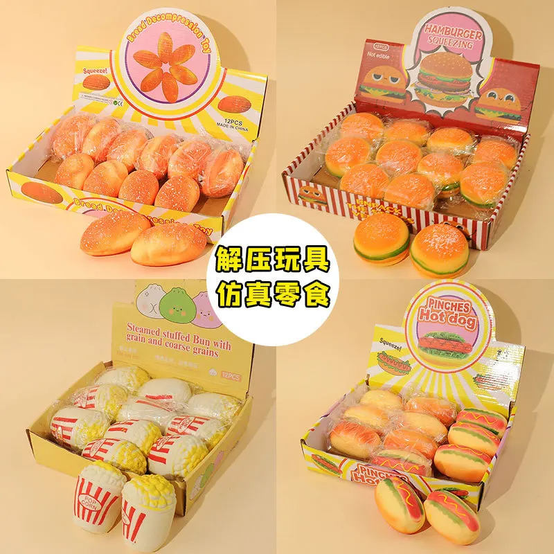 Bread Squishy Slow Rising Stress Relief Toys | Simulation Squishy Food ...