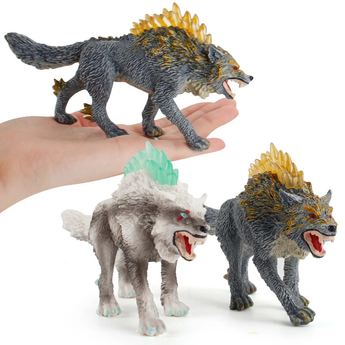 Arctic Wolf Pack In Action